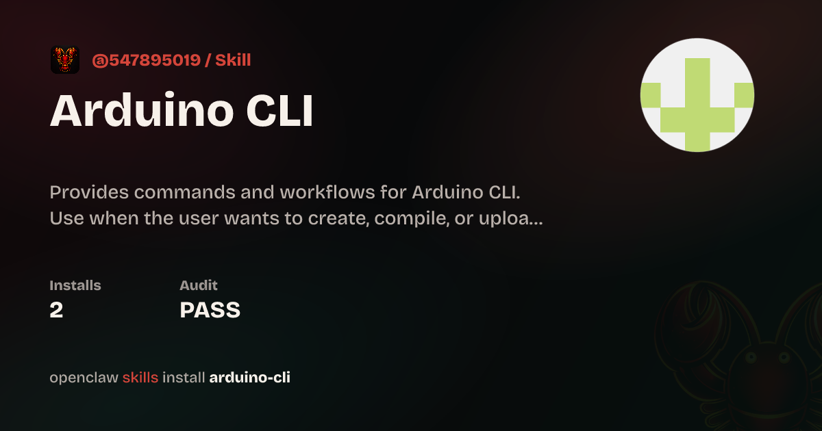Arduino CLI — ClawHub