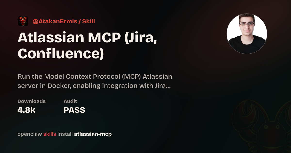 Atlassian MCP (Jira, Confluence) — ClawHub