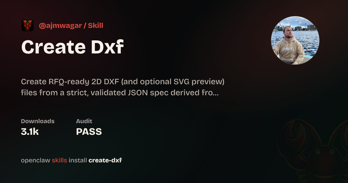 Create Dxf — ClawHub