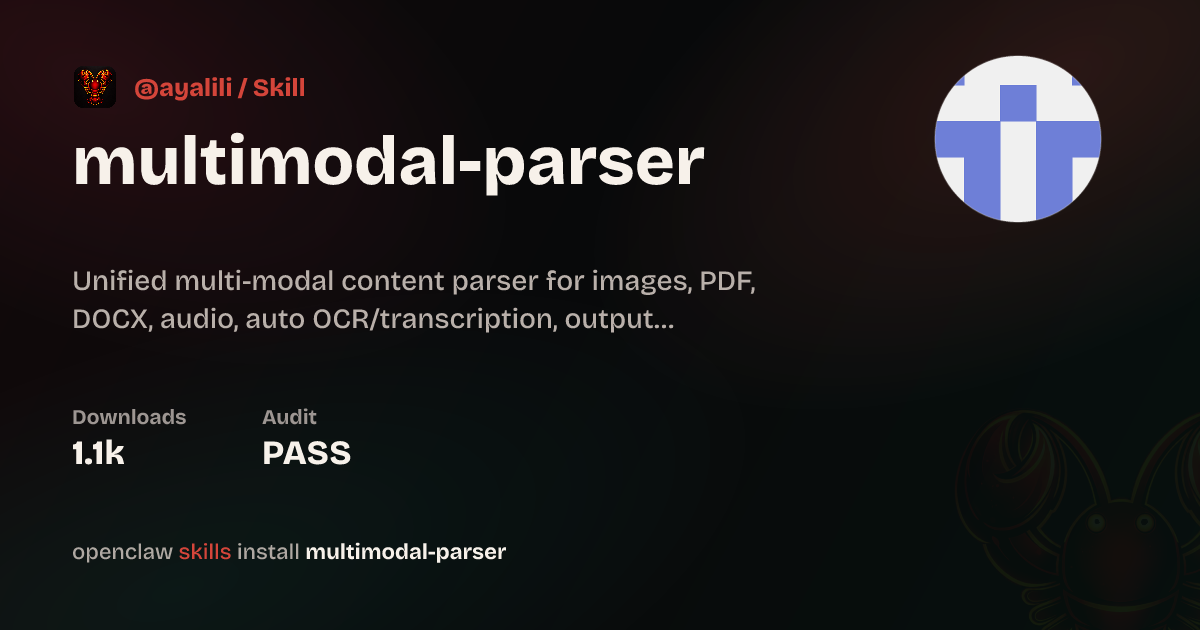 multimodal-parser — ClawHub