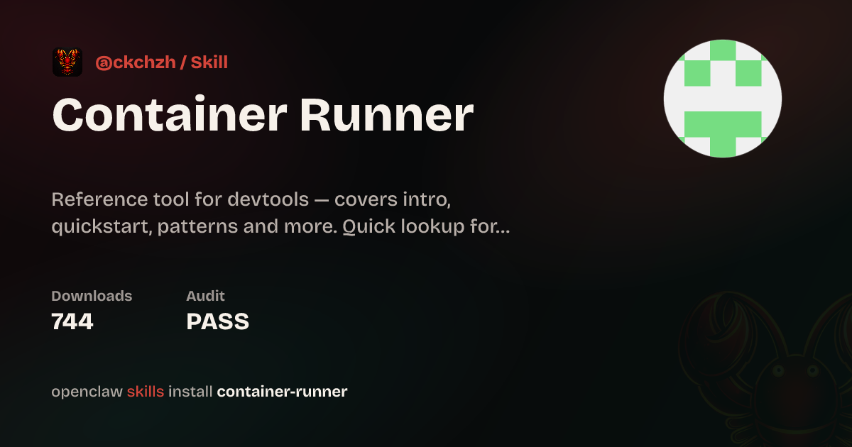 Container Runner — ClawHub