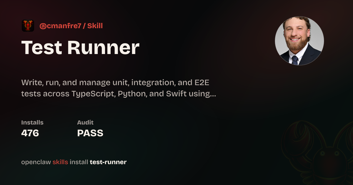 Test Runner — ClawHub