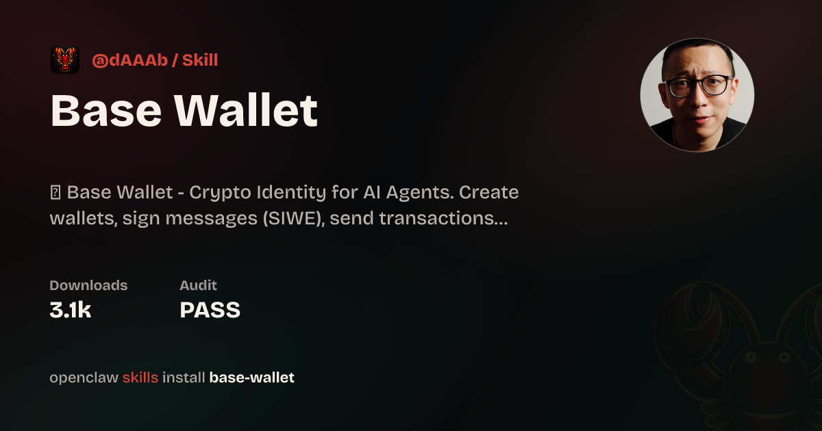 Base Wallet — ClawHub