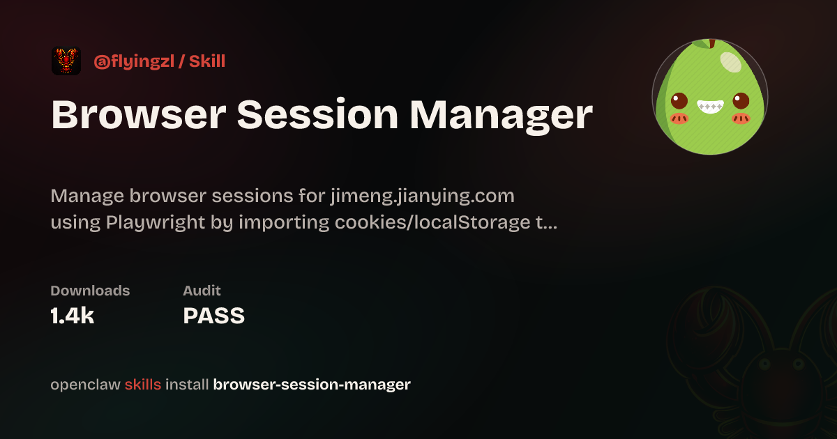 Browser Session Manager — ClawHub