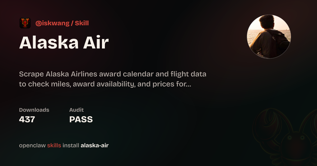 Alaska Air — ClawHub