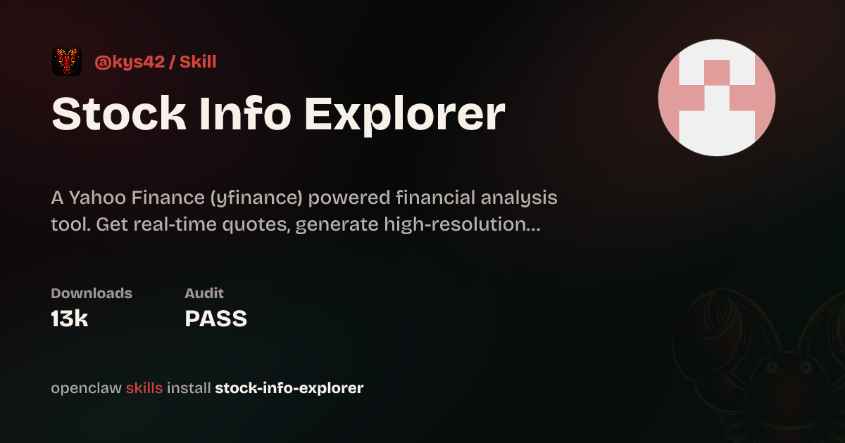 Stock Info Explorer — ClawHub