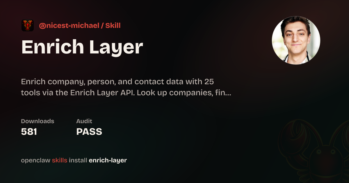 Enrich Layer — ClawHub