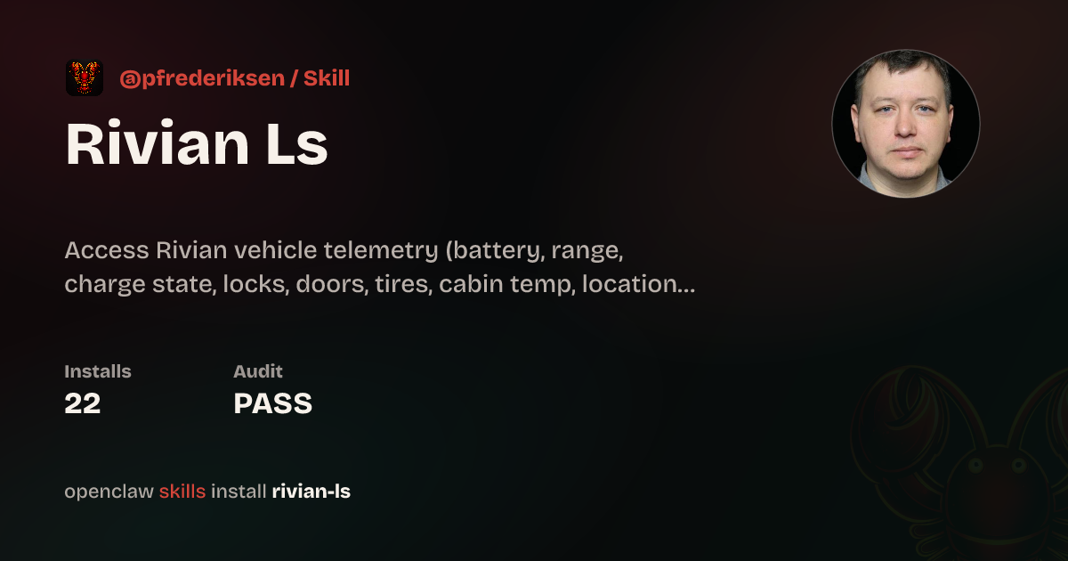 Rivian Ls — ClawHub