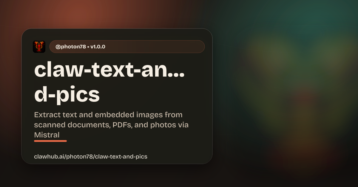 claw-text-and-pics — ClawHub