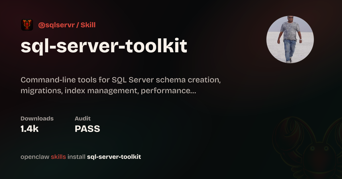 sql-server-toolkit — ClawHub