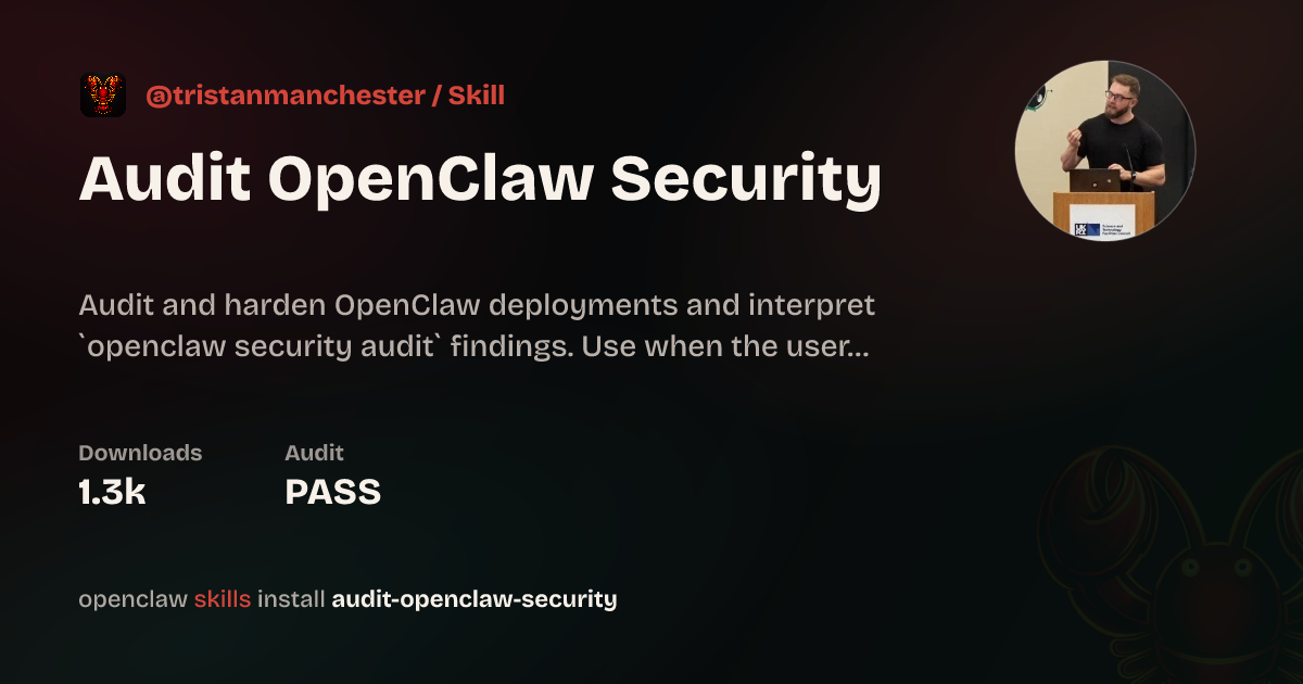 Audit OpenClaw Security — ClawHub