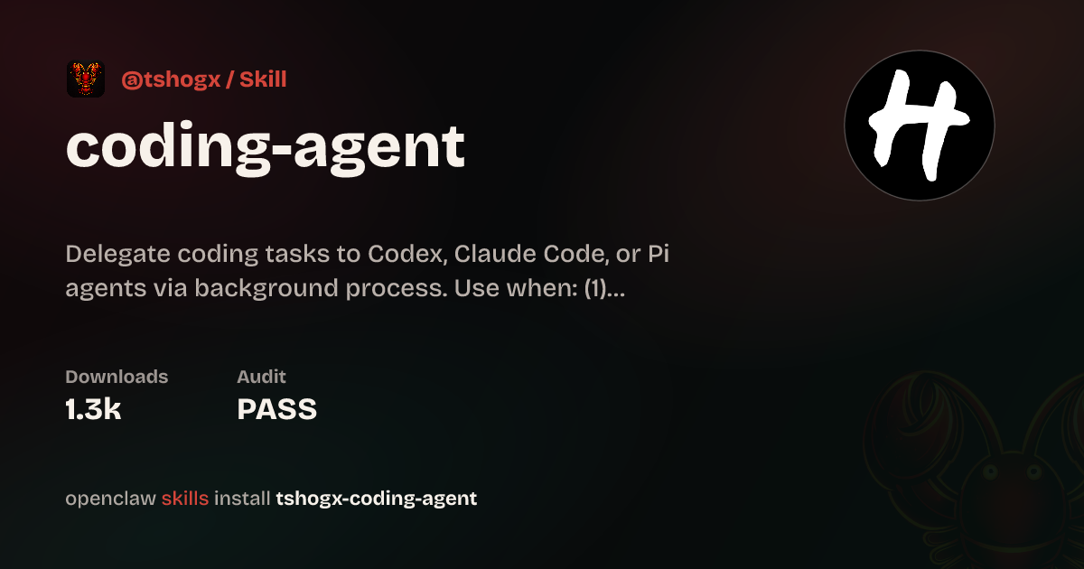 coding-agent — ClawHub