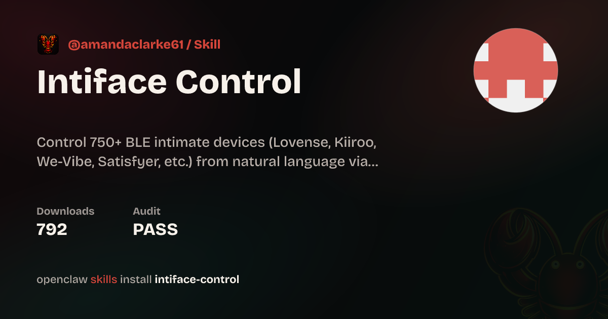 Intiface Control — ClawHub