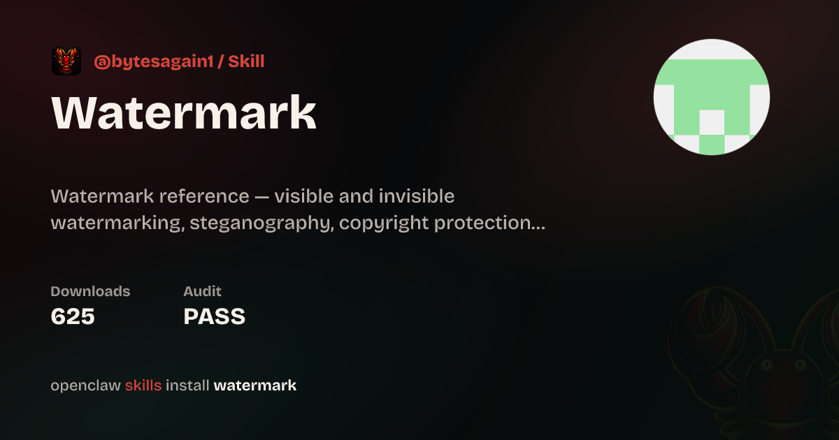 Watermark — ClawHub