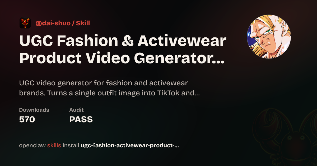 UGC Fashion & Activewear Product Video Generator — Fitness Ecommerce ...
