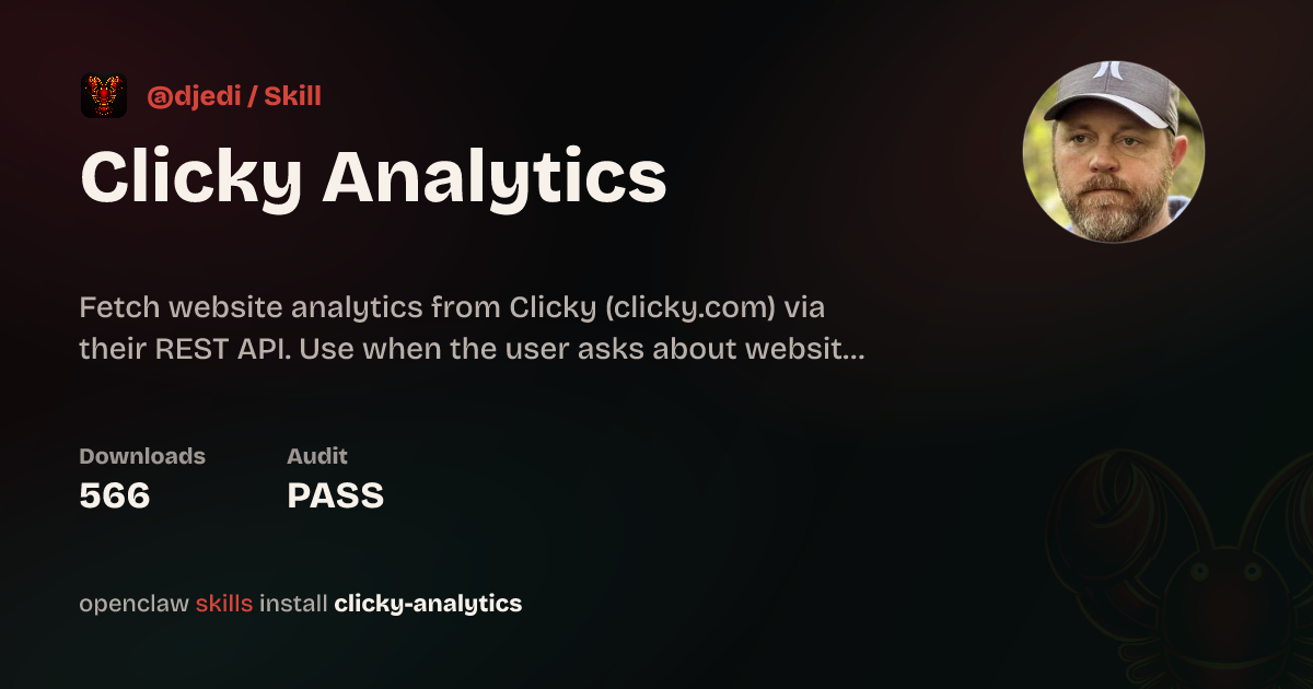 Clicky Analytics — ClawHub