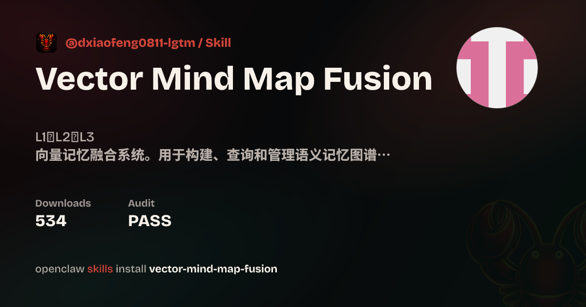Vector Mind Map Fusion — ClawHub