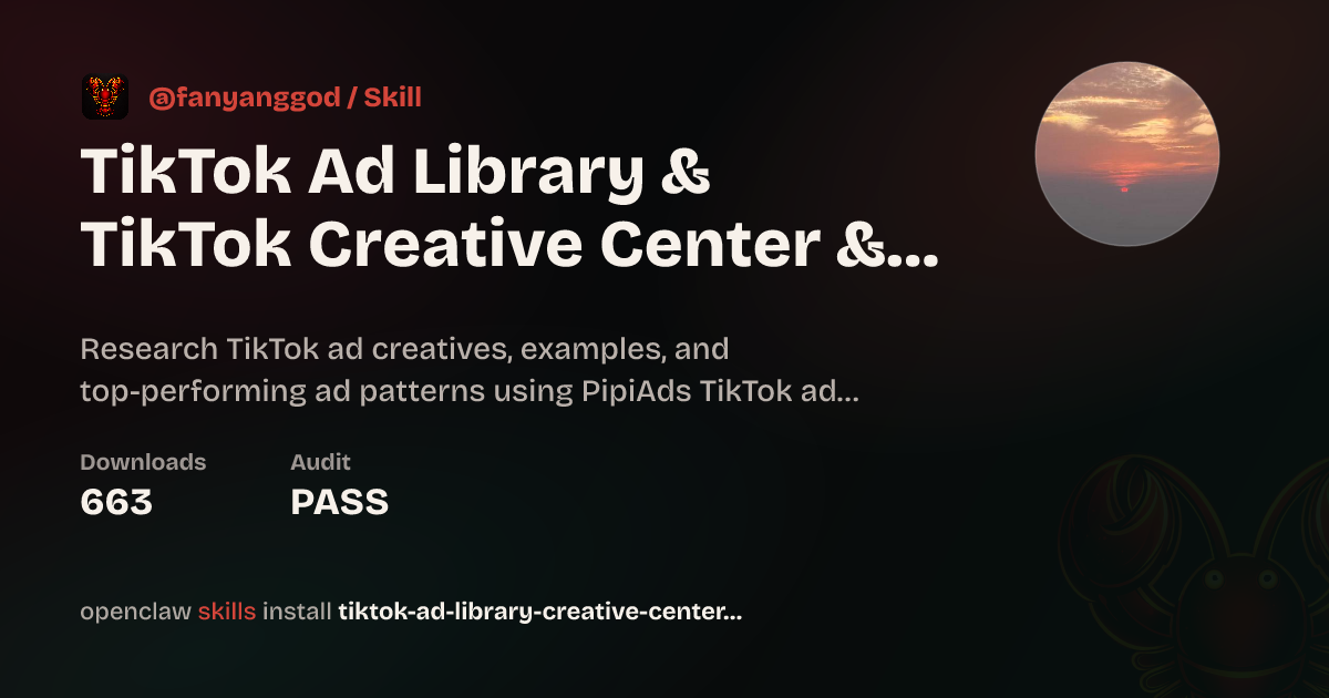 TikTok Ad Library & TikTok Creative Center & TikTok Ads Examples ...