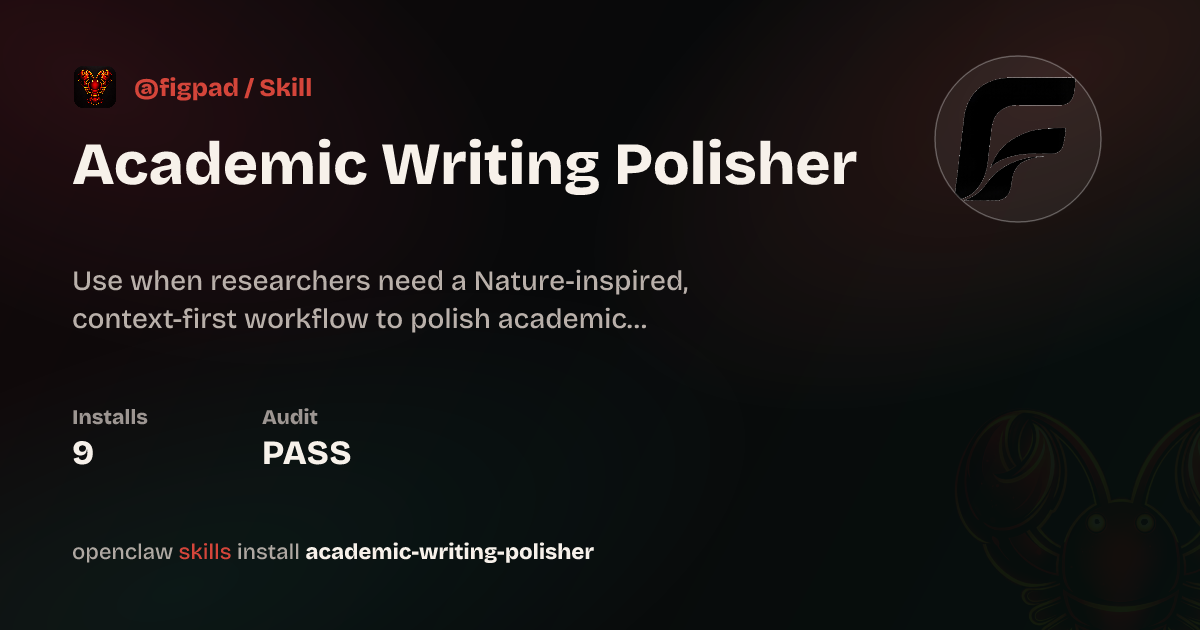 Academic Writing Polisher — ClawHub