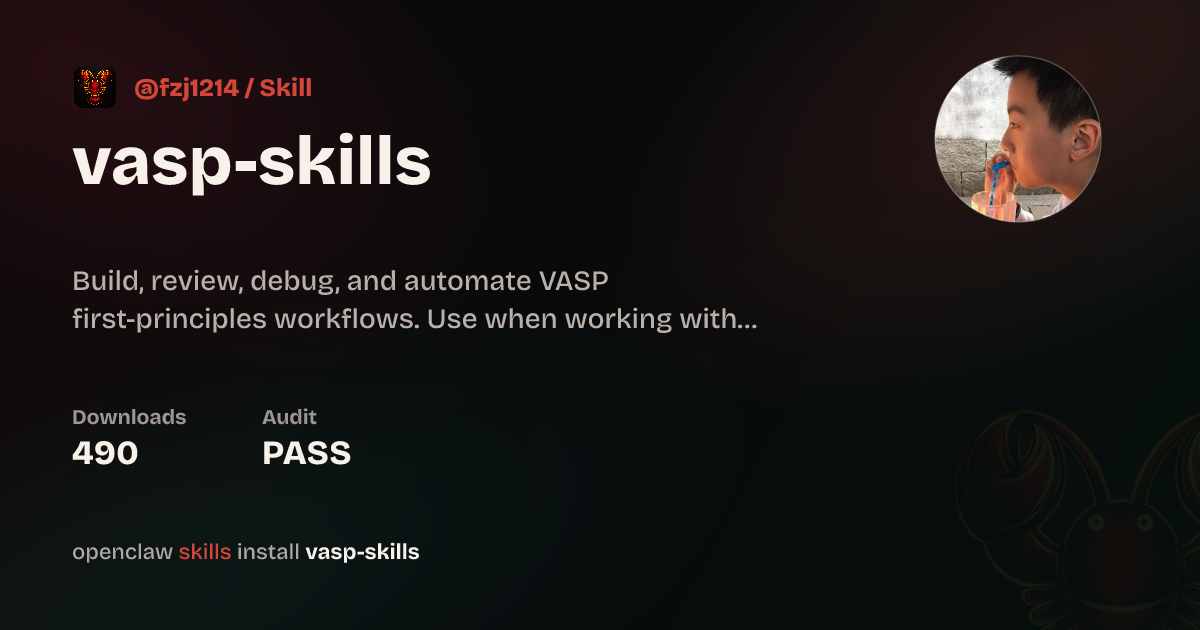 vasp-skills — ClawHub