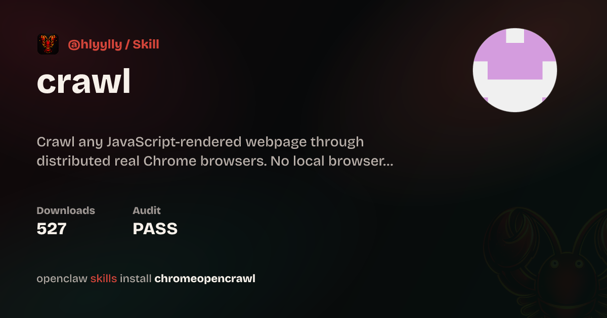 crawl — ClawHub