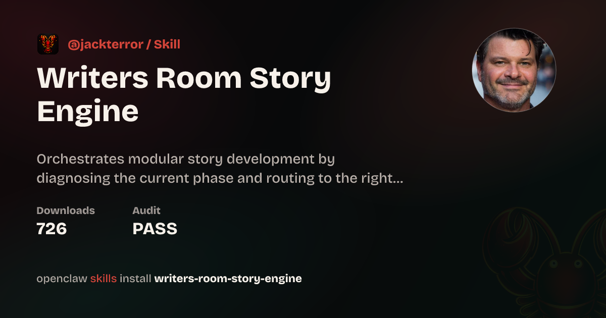 Writers Room Story Engine — ClawHub