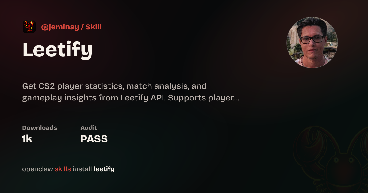 Leetify — ClawHub