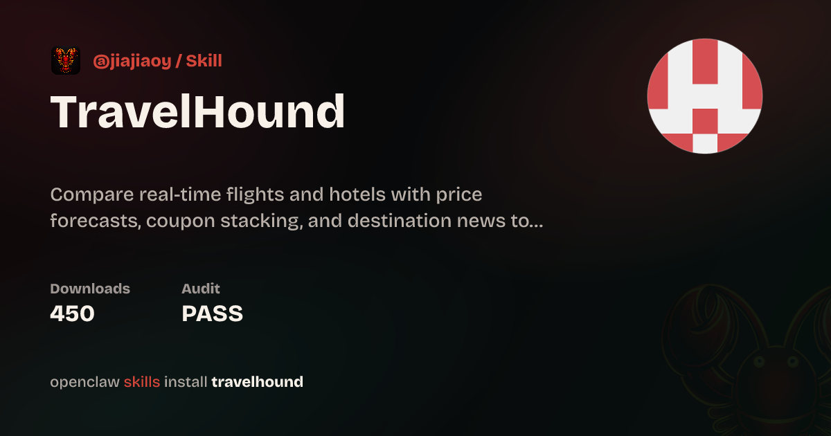 TravelHound — ClawHub