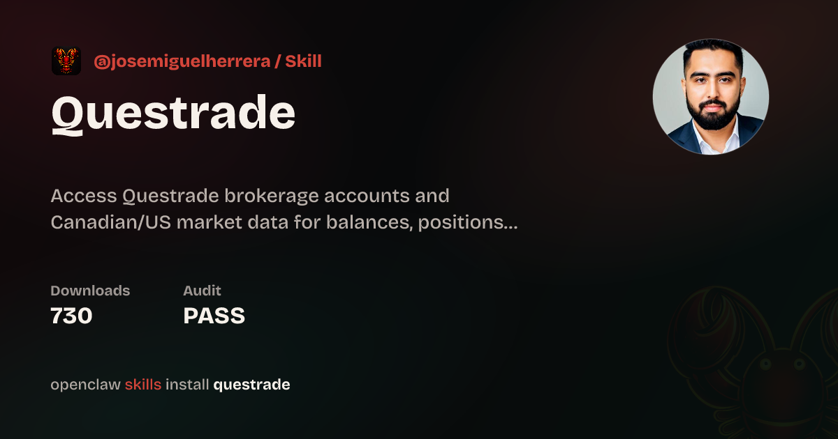 Questrade — ClawHub
