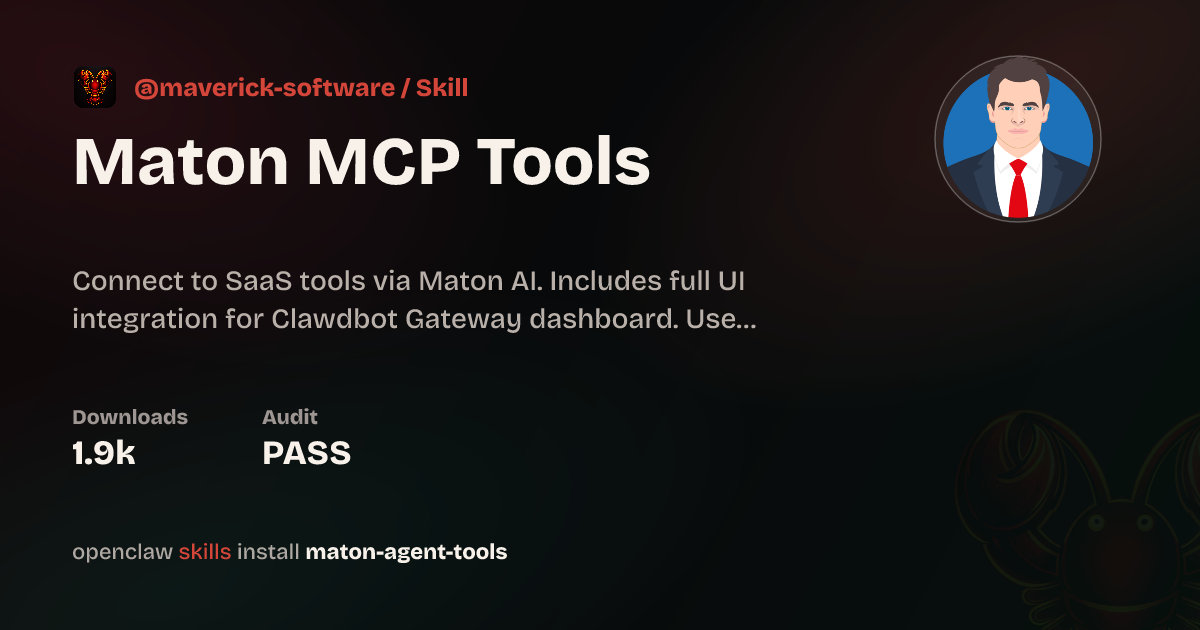 Maton MCP Tools — ClawHub