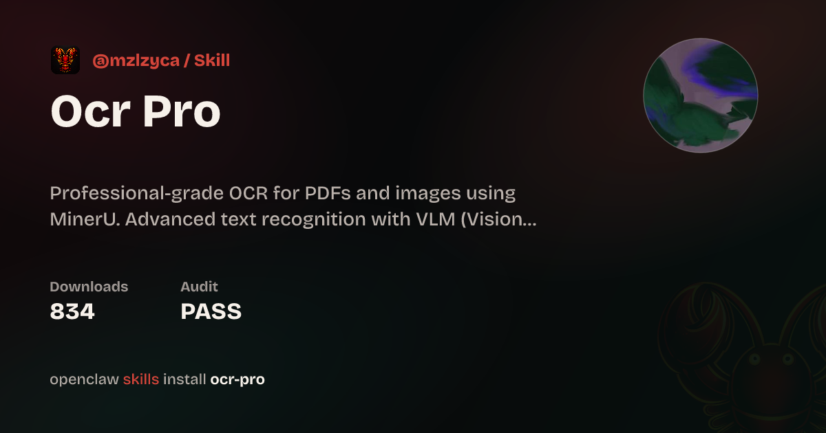 Ocr Pro — ClawHub