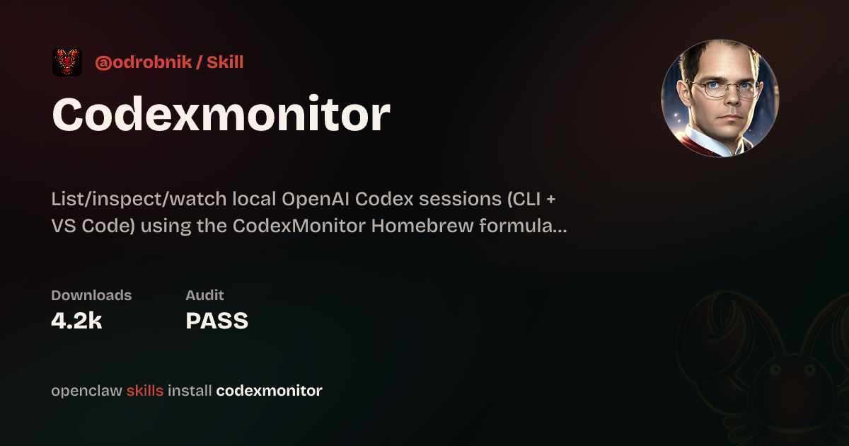Codexmonitor — ClawHub