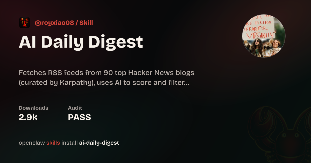 AI Daily Digest — ClawHub