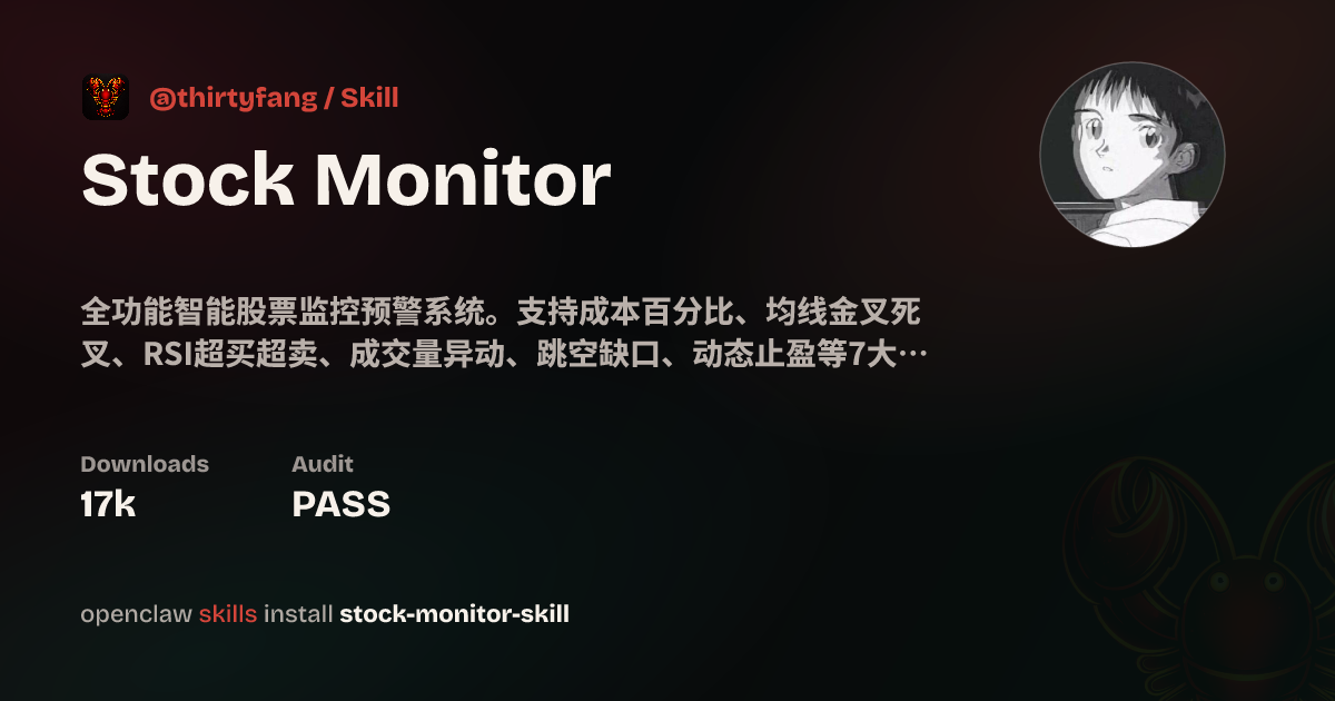 Stock Monitor — ClawHub