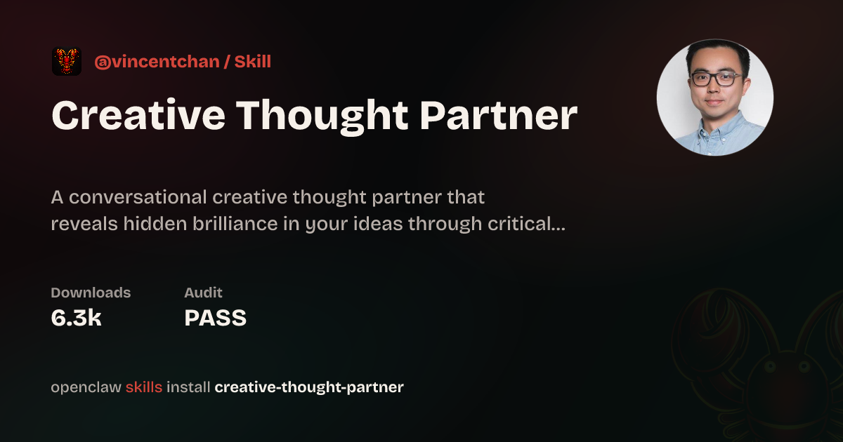 Creative Thought Partner — ClawHub