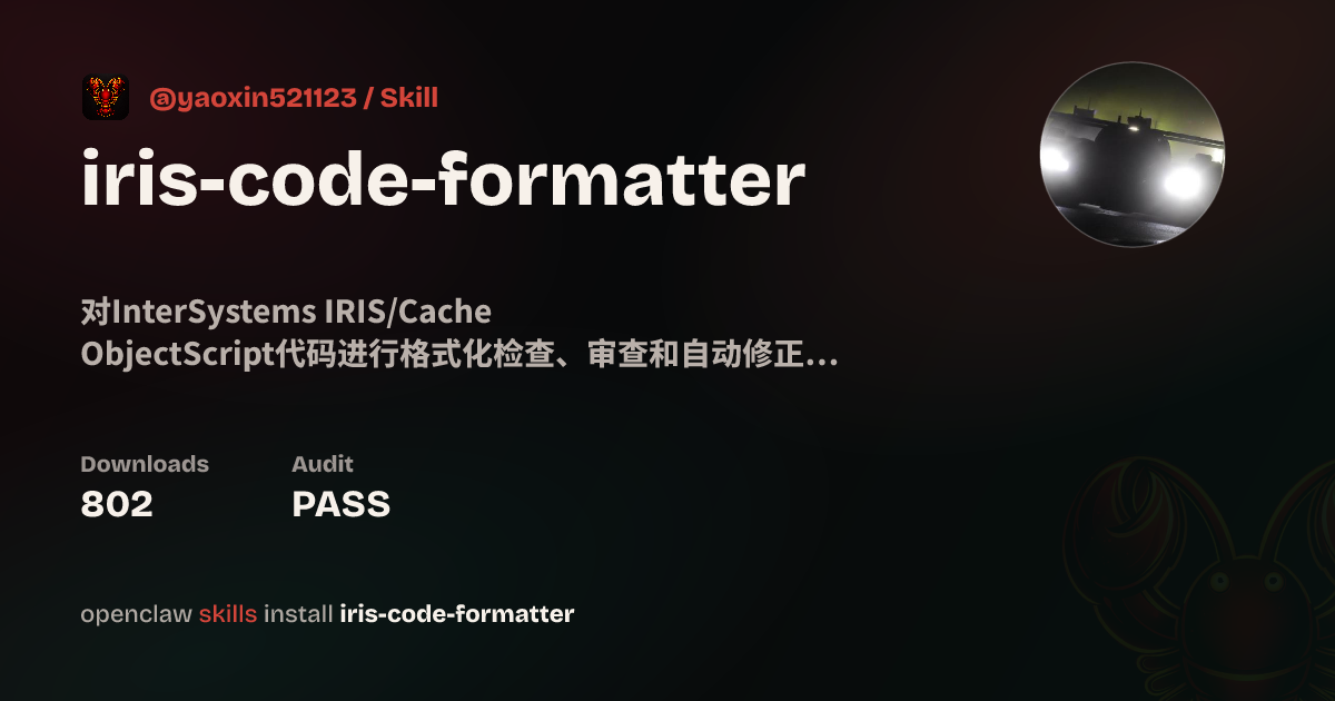 iris-code-formatter — ClawHub